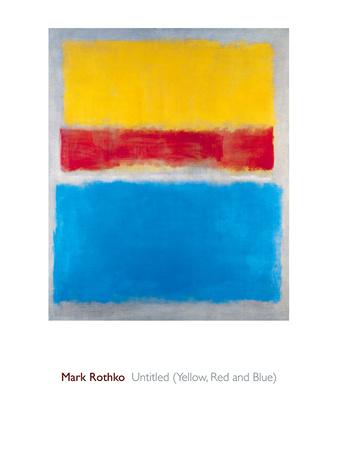 Untitled (Yellow, Red and Blue) - Mark Rothko | AllPosters.com