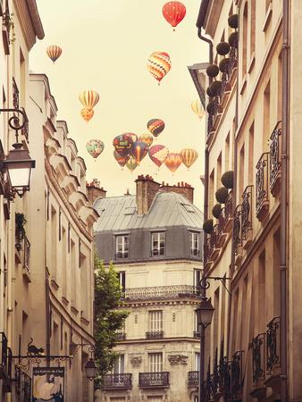 'Flying Over Paris' Giclee Print - Irene Suchocki | AllPosters.com