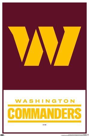 'NFL Washington Commanders - Logo 22' Posters - Trends International ...