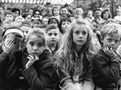 'Audience of Children Sitting Very Still, with Rapt Expressions ...