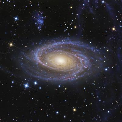 Messier 81, or Bode's Galaxy, is a Spiral Galaxy Located in the ...