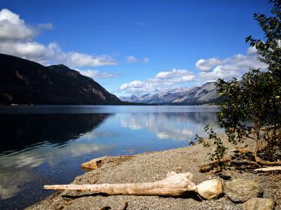 'Teslin Lake Along the Alaska Highway With Big Salmon Range of Pelly ...