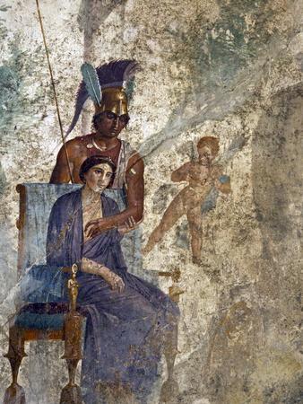 'Fresco of Venus Seduced By Mars With Cupid and Maid, House of Punished ...