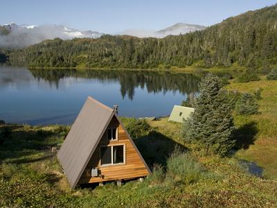 'Us Forest Service Cabin, Shrode Lake, Prince William Sound, Alaska ...