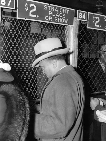 'J Edgar Hoover Placing a Bet at the Two Dollar Window' Photo ...