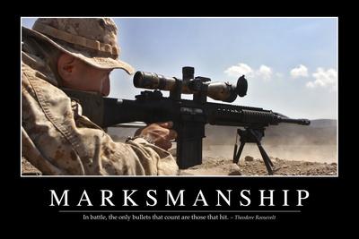 'Marksmanship: Inspirational Quote and Motivational Poster ...