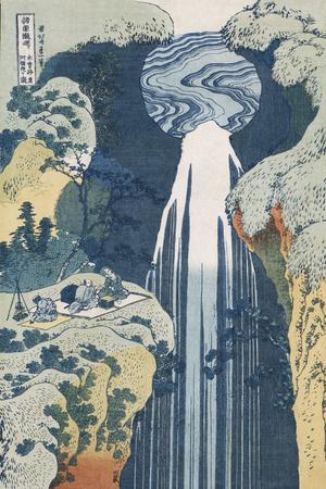 'Amida Waterfall on the Kiso Highway'' Giclee Print - Katsushika ...