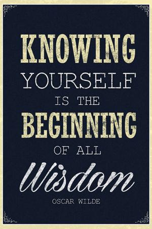Knowing Yourself is the Beginning of All Wisdom | AllPosters.com