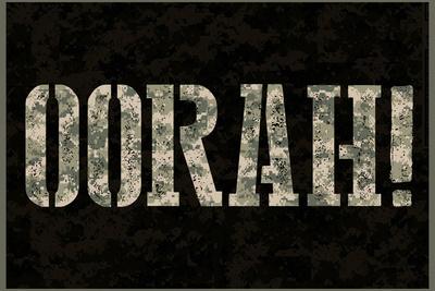 'Oorah! Camouflage Military Poster' Posters | AllPosters.com