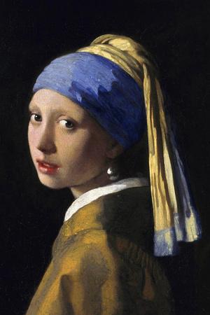 'Johannes Vermeer Girl with a Pearl Earring' Posters - Johannes Vermeer ...