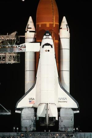 Space Shuttle Illuminated at Night Photographic Print - Roger Ressmeyer ...