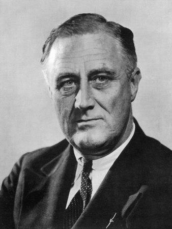 'Franklin Delano Roosevelt 32nd President of the USA in the Year of His ...