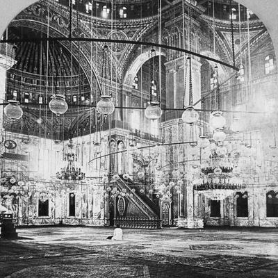 Interior, Mosque of Muhammad Ali, Cairo, Egypt, 1899 Photographic Print ...
