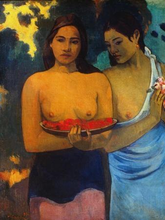 'Gauguin: Two Women, 1899' Giclee Print - Paul Gauguin | AllPosters.com