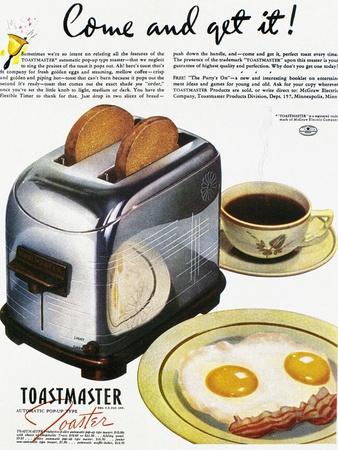'Toaster Ad, 1938' Giclee Print | AllPosters.com