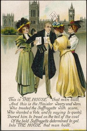 'Minister Assailed by Suffragettes Outside the House of Commons' Giclee ...
