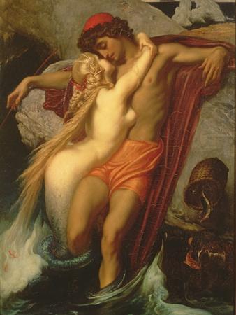 'The Fisherman and the Syren: from a Ballad by Goethe, 1857' Giclee ...