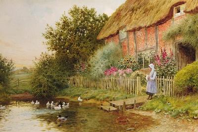 'A Rustic Retreat' Giclee Print - Arthur Claude Strachan | AllPosters.com