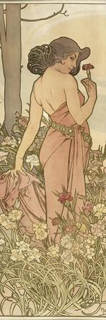 'The Flowers: Carnation, 1898' Giclee Print - Alphonse Mucha ...