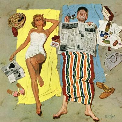 "Sunscreen?", August 16, 1958 Giclee Print - Kurt Ard | AllPosters.com