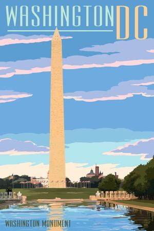 Washington, DC - Washington Monument - Lantern Press | AllPosters.com
