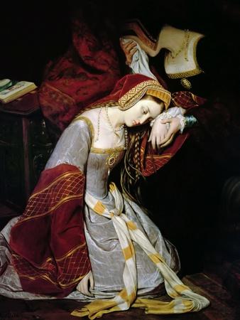 'Anne Boleyn in the Tower of London' Giclee Print - Édouard Cibot ...