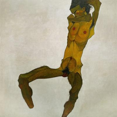 'Egon Schiele, Self-Portrait, Nude' Giclee Print - Egon Schiele ...