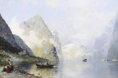 'Beautiful Day on the Norwegian Fjord' Giclee Print - George Rasmussen ...