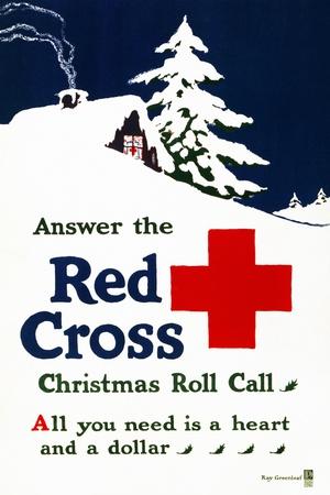 Red Cross Poster, C1915 Giclee Print - Ray Greenleaf | AllPosters.com