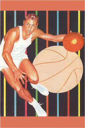 'Basketball Player Dribbling' Posters | AllPosters.com