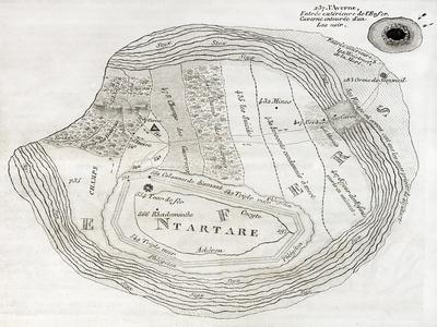 'Old Map Of Underworld, Such As Described In The Aeneid Sixth Book ...
